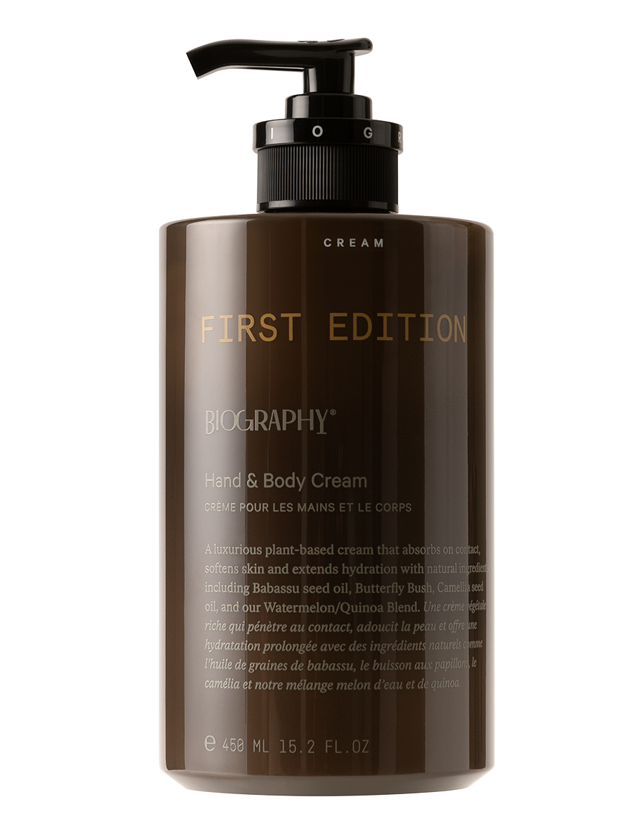 First Edition Hand & Body Cream – Biography