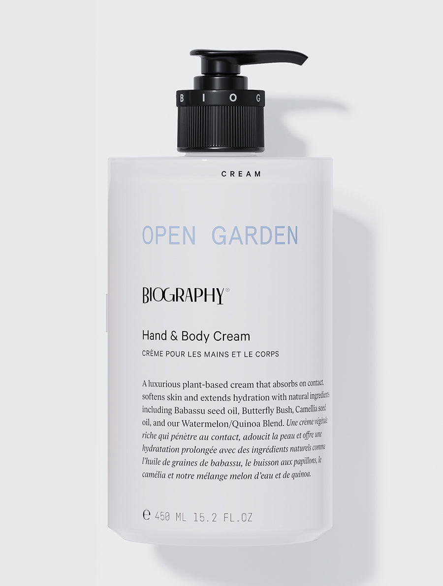 Open Garden Hand & Body Cream – Biography